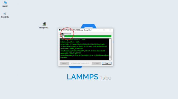 LAMMPS Installation on Windows 10 - LAMMPS Tube