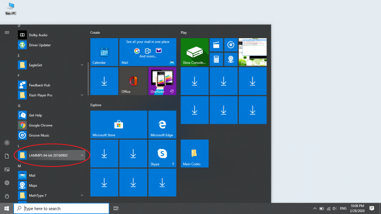LAMMPS Installation on Windows 10 - LAMMPS Tube