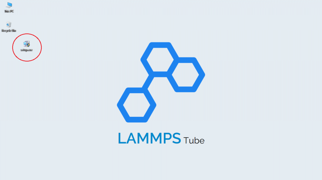 Arguslab Installation on Windows 10 - LAMMPS Tube