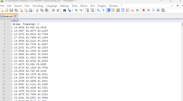 Dump Files in LAMMPS - LAMMPS Tube