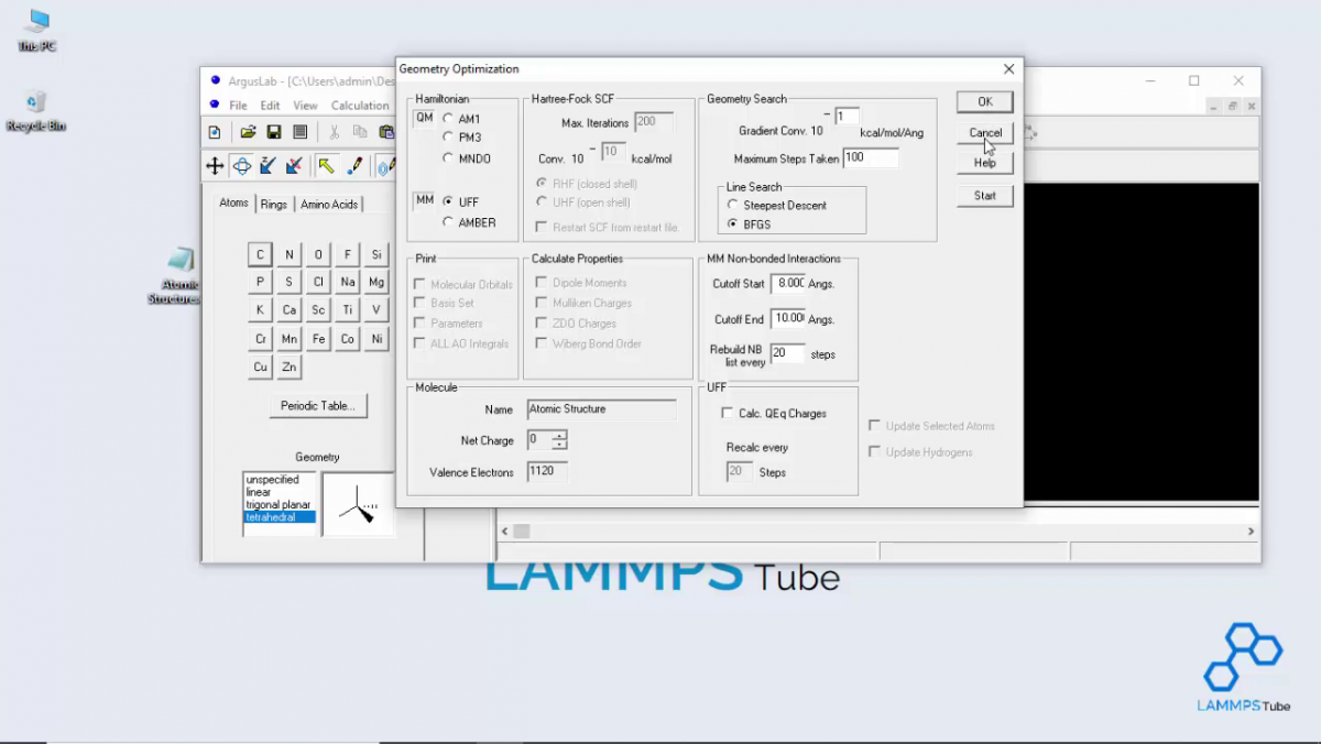 Instructional Videos - LAMMPS Tube