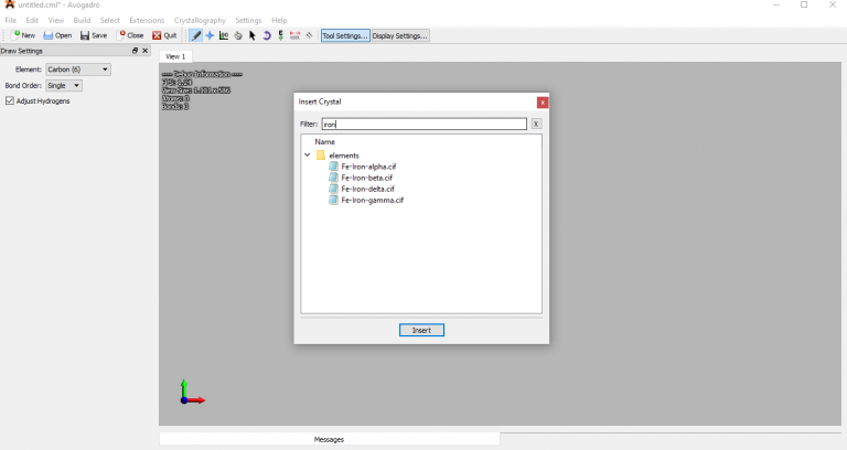 Metals Modeling with Avogadro Software - LAMMPS Tube